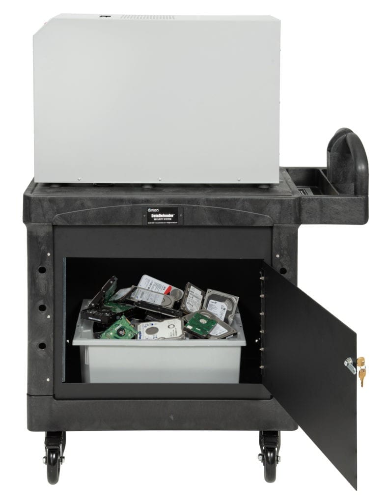 The Proton Data Defender Mobile Security Cart. Designed for Effeciency.